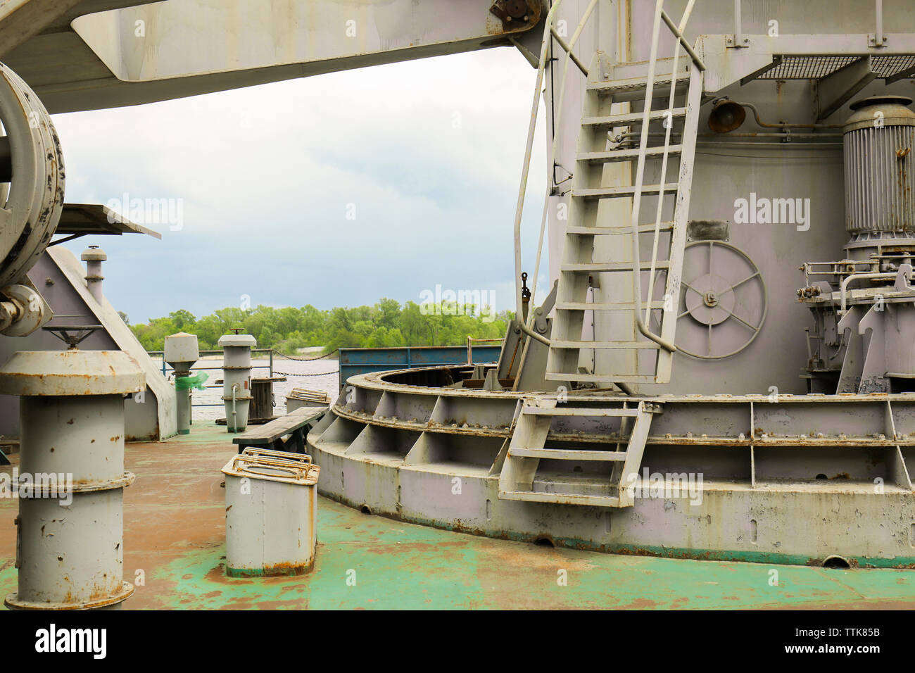 On board tow ship Stock Photo - Alamy