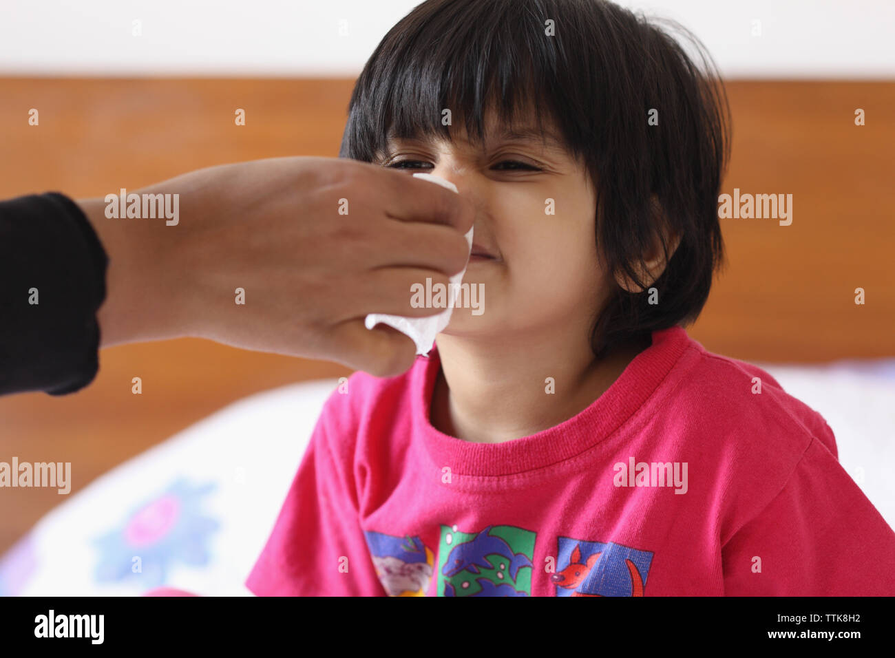 Blowing into hanky hi-res stock photography and images - Alamy