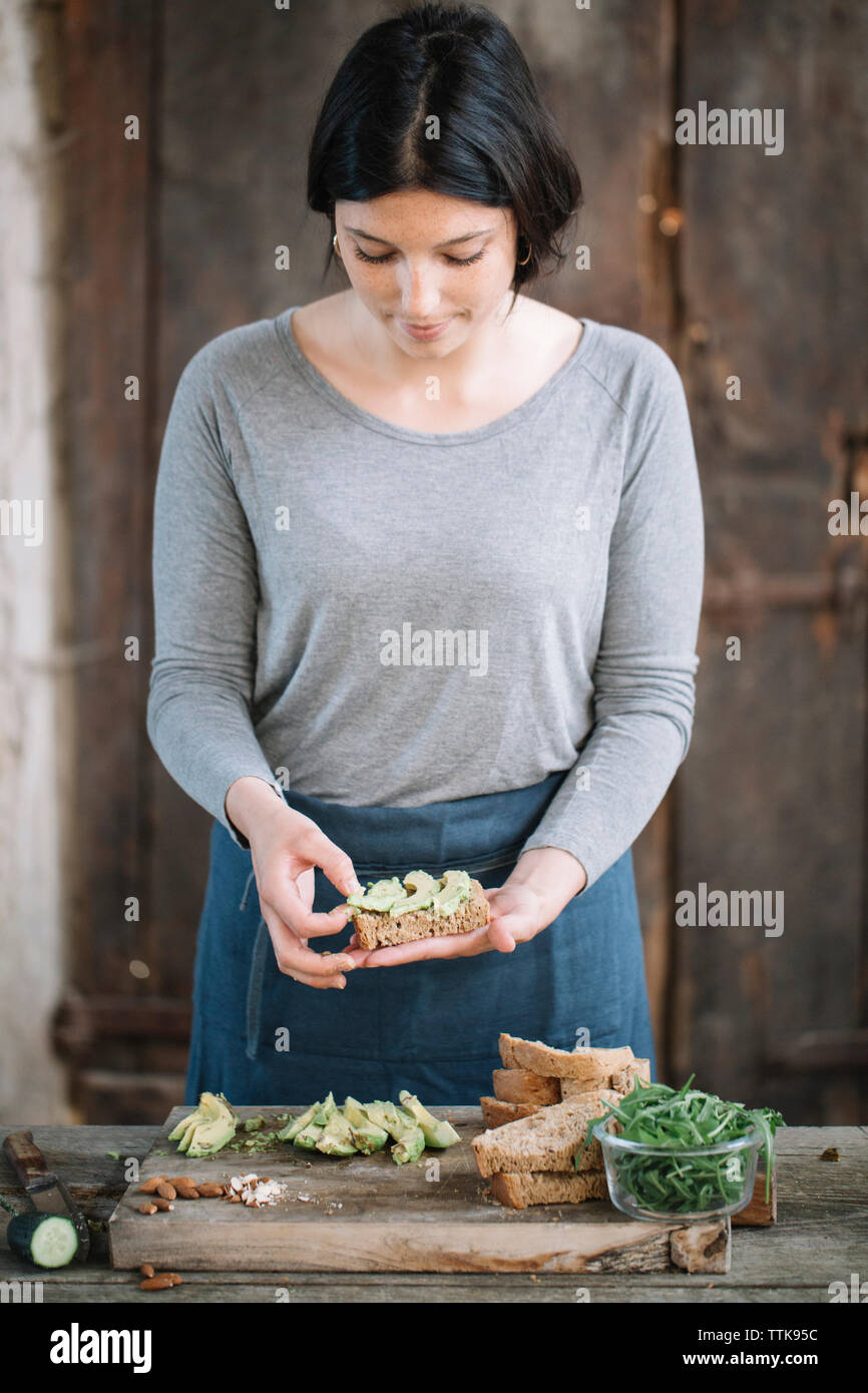 Woman making bread hi-res stock photography and images - Alamy