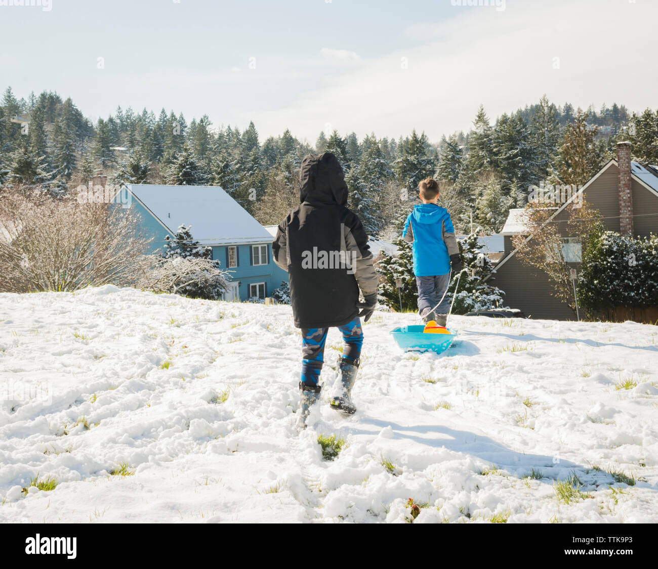 Brothers walking together hi-res stock photography and images - Alamy
