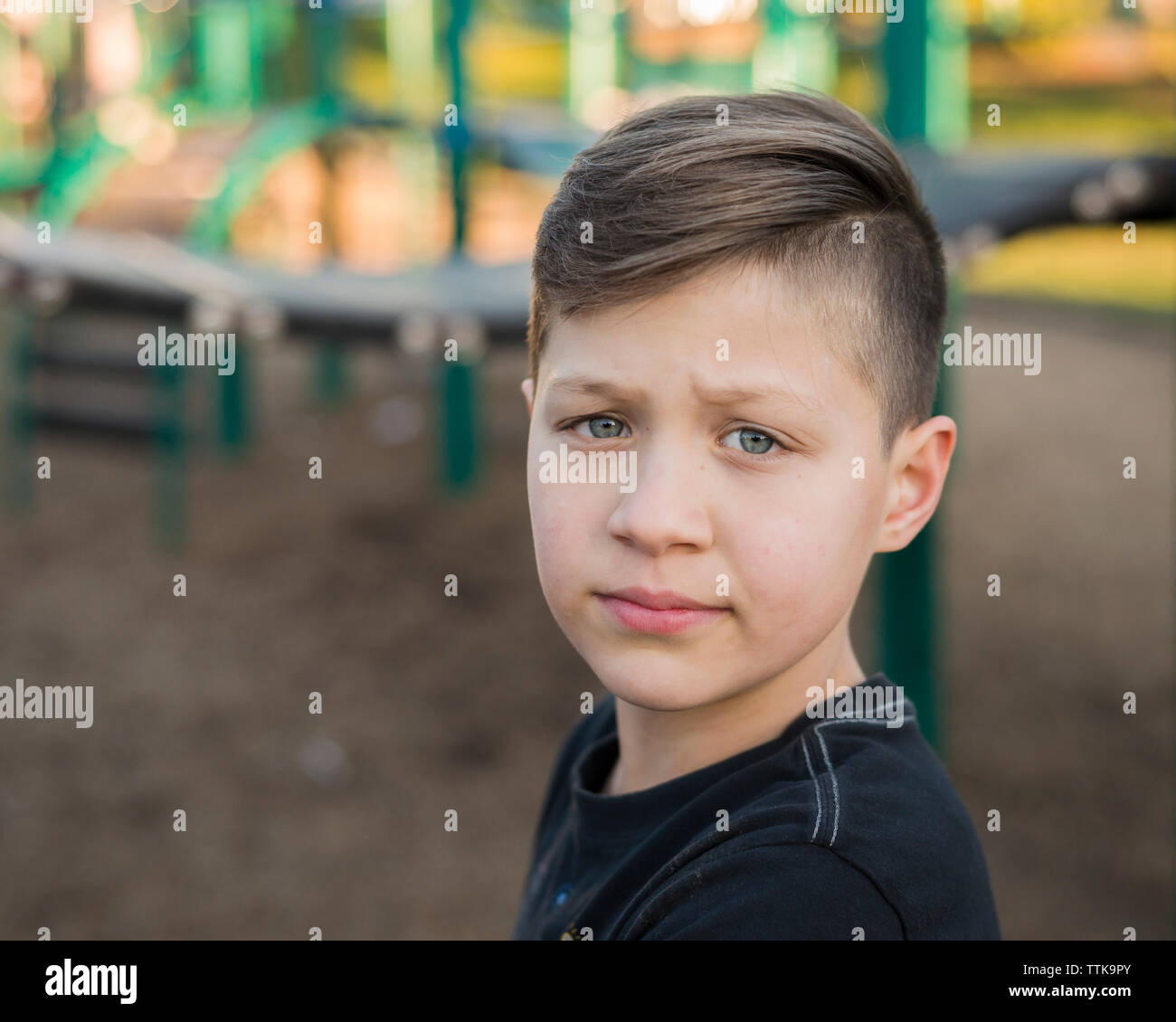 Boy face close up sad hi-res stock photography and images - Alamy