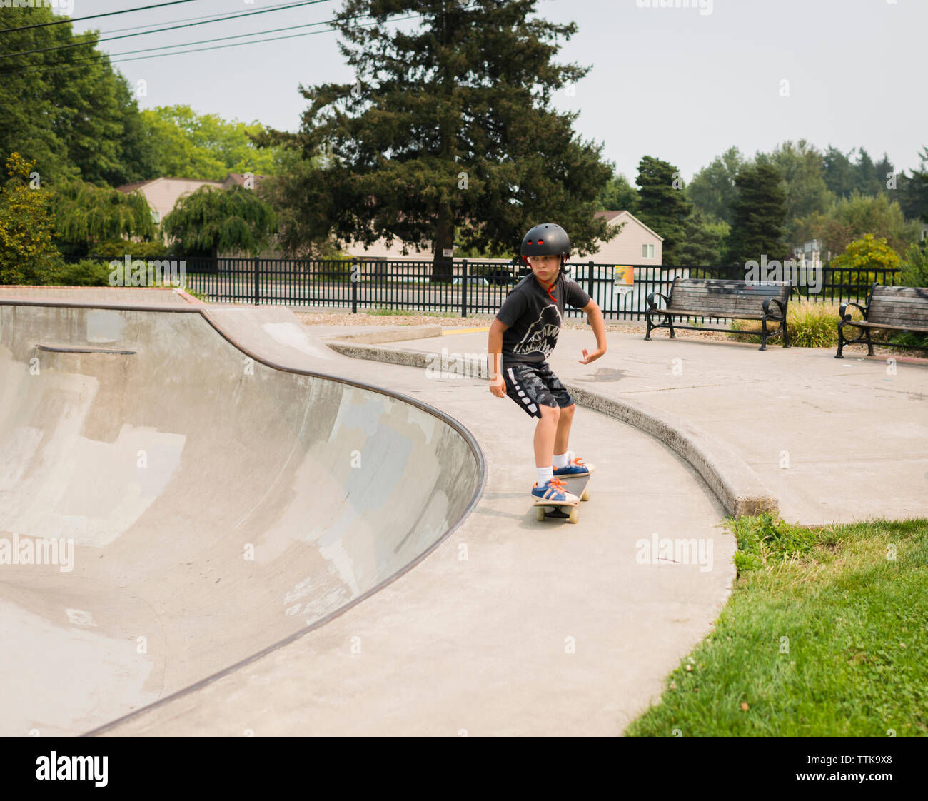 Skateboarding ramp safety hi-res stock photography and images - Alamy