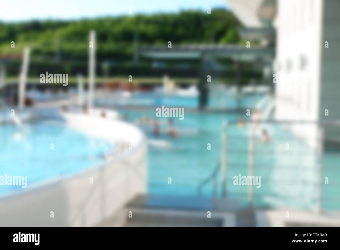 Huge swimming pool in the hotel Stock Photo - Alamy