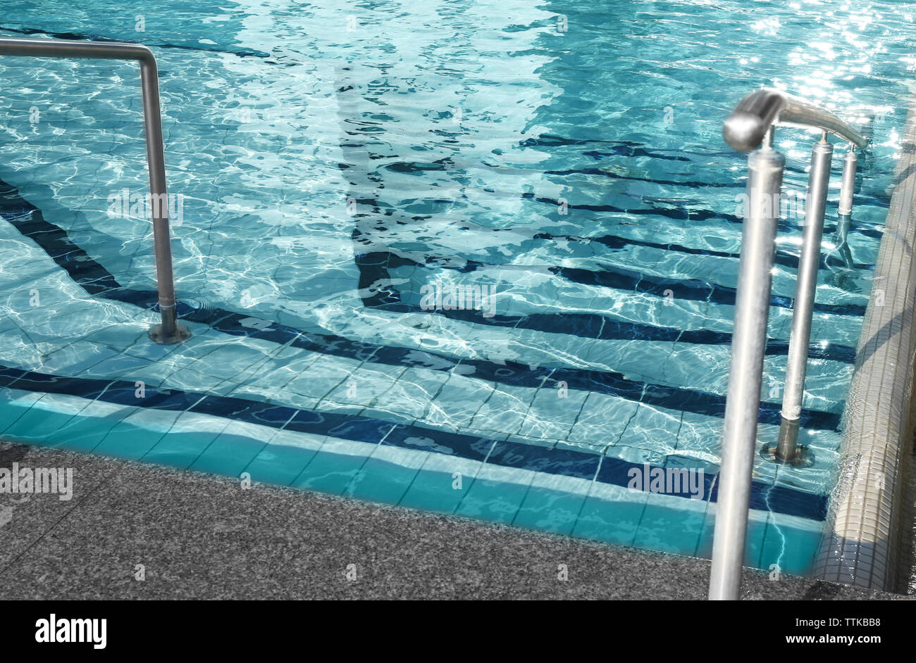 Huge swimming pool in the hotel Stock Photo - Alamy