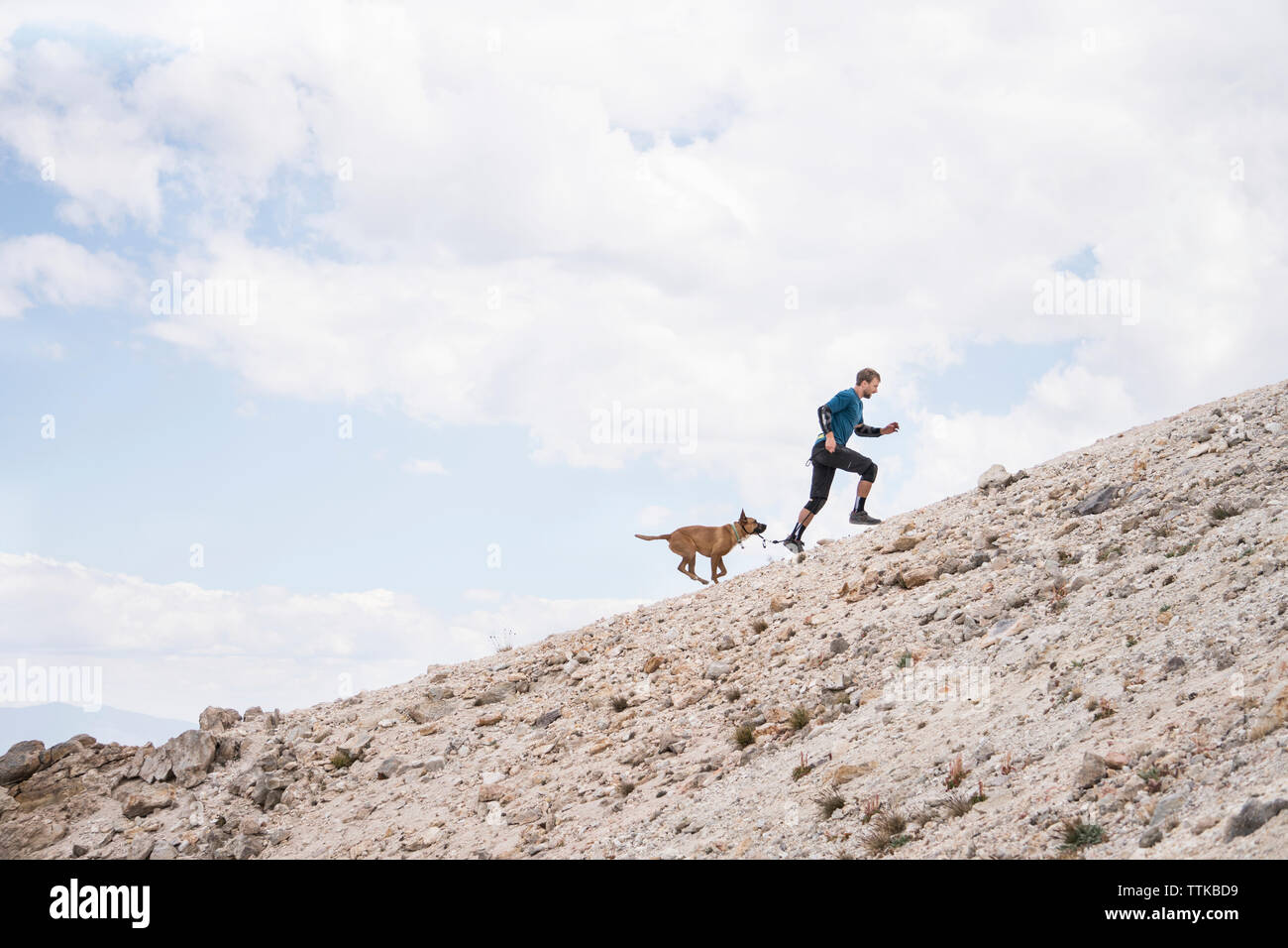 Man running with dog hi-res stock photography and images - Alamy