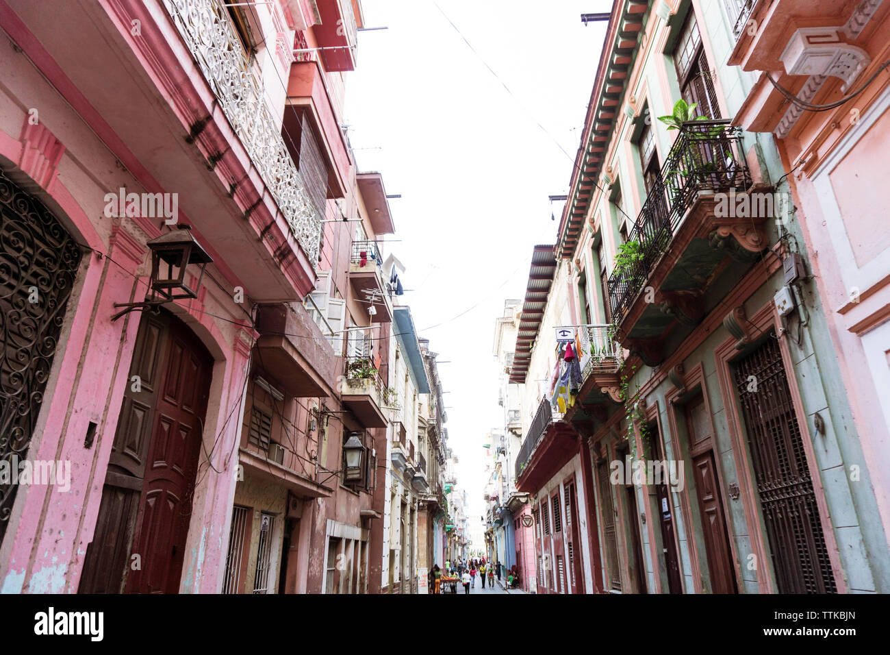 Colorful havana street in Cuba Stock Photo - Alamy