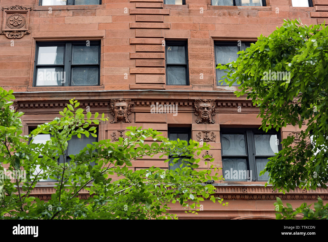 Building ornamentation in Old Montreal Stock Photo - Alamy