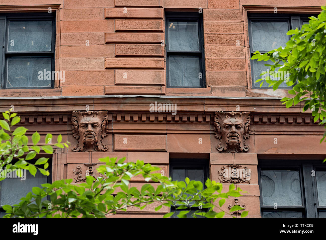 Building ornamentation in Old Montreal Stock Photo - Alamy