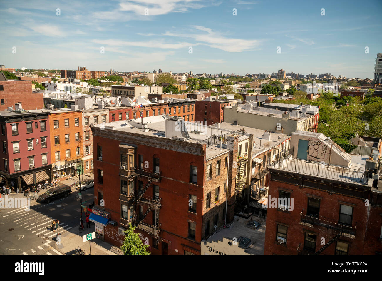 Buildings and development in the Greenpoint neighborhood of Brooklyn on ...