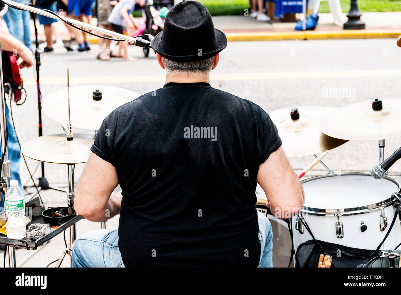 Black Hair Drummer Outdoor Concert High Resolution Stock Photography ...