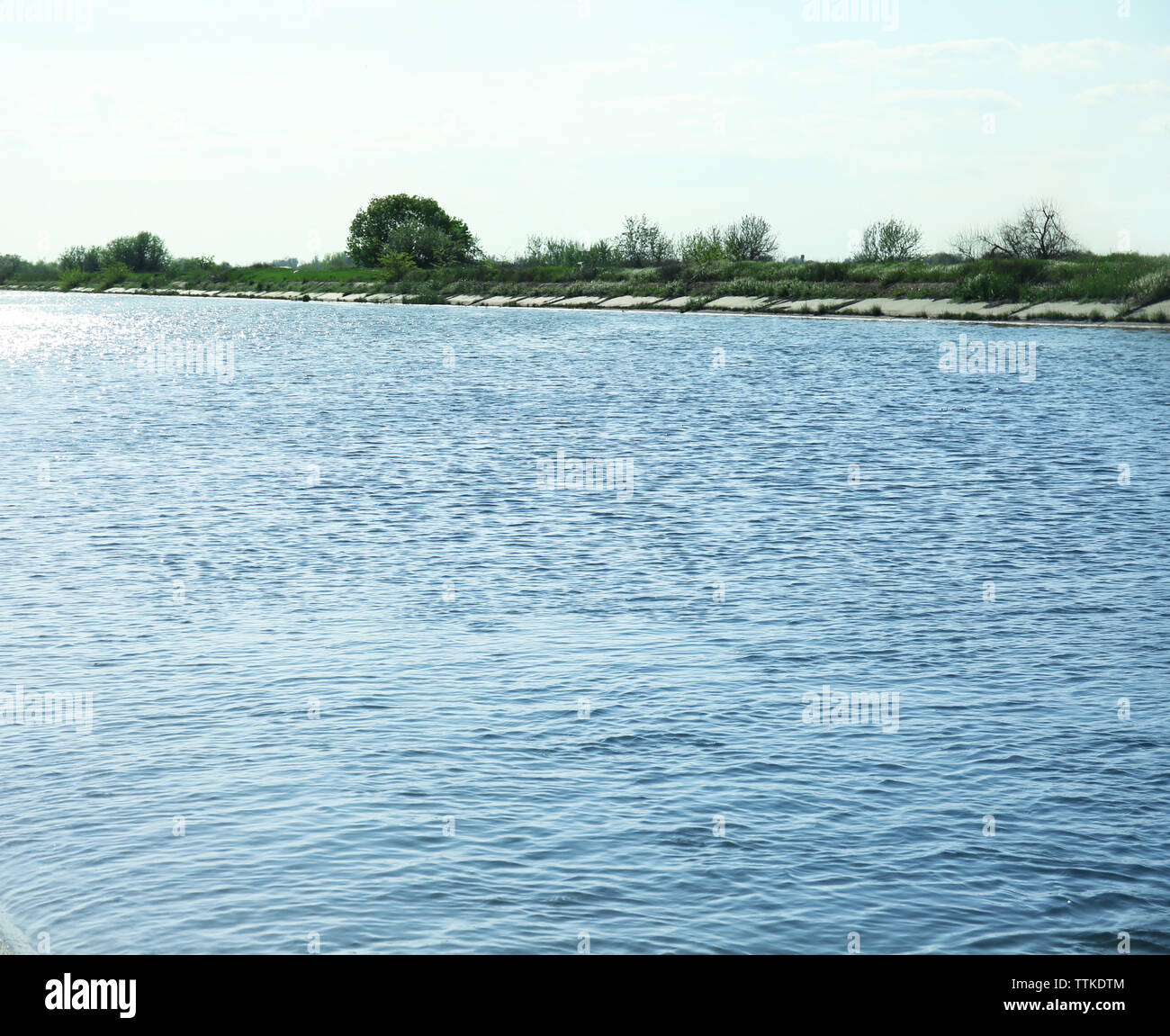 Canal supply water in irrigation Stock Photo - Alamy