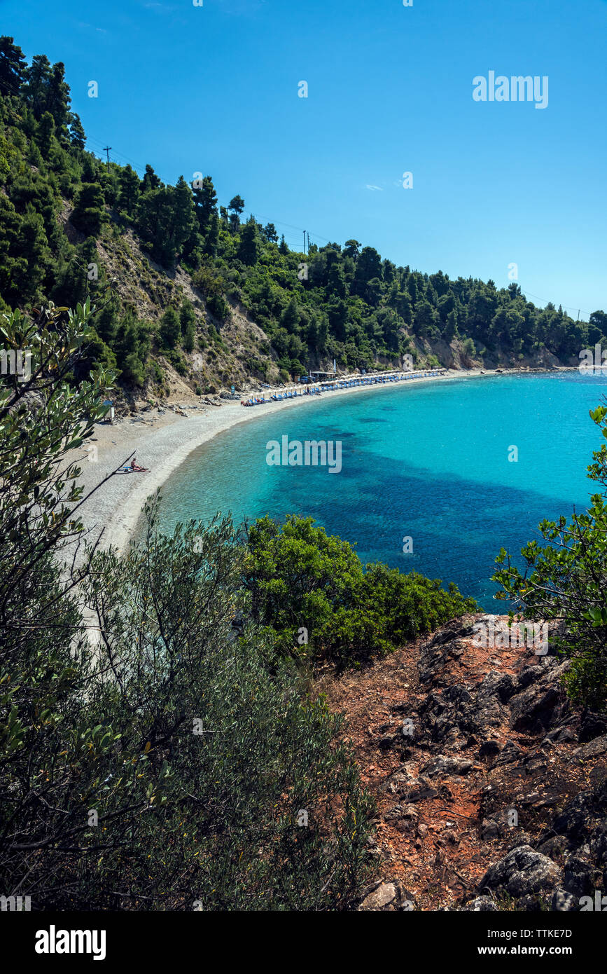 Stafilos Beach, Skopelos, Northern Sporades Greece Stock Photo - Alamy