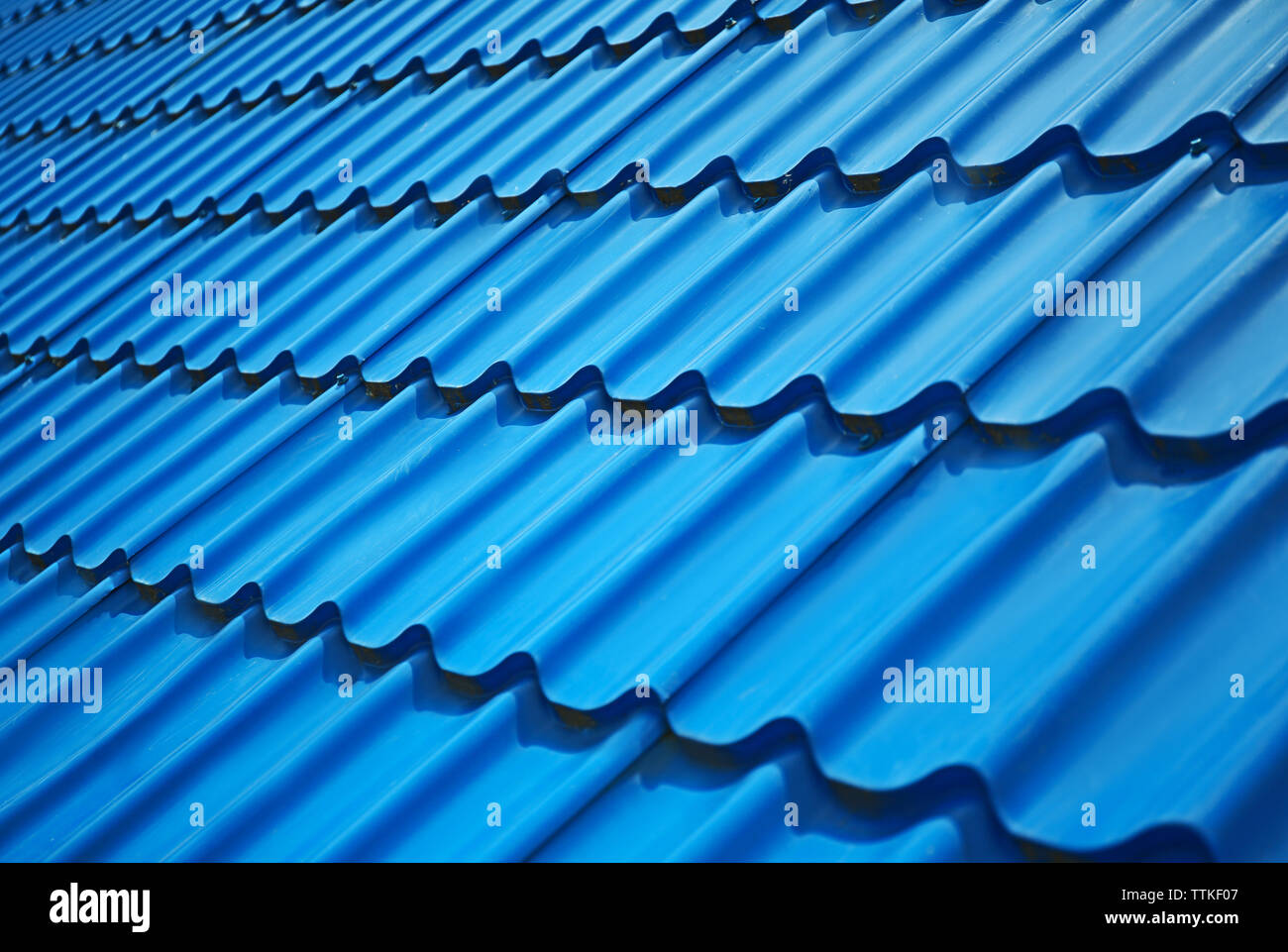 Blue roof background Stock Photo - Alamy