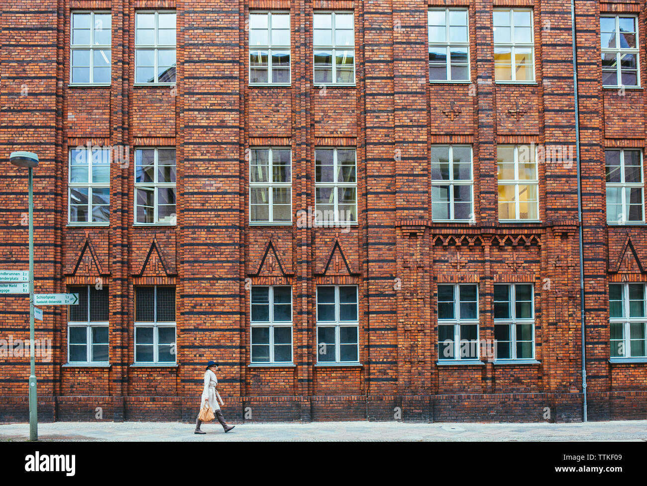 City Sidewalk Side View