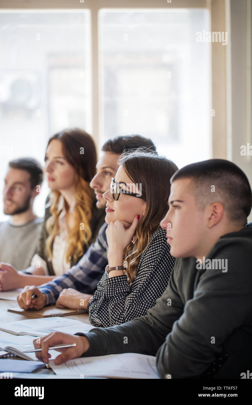 Students concentrating hi-res stock photography and images - Alamy