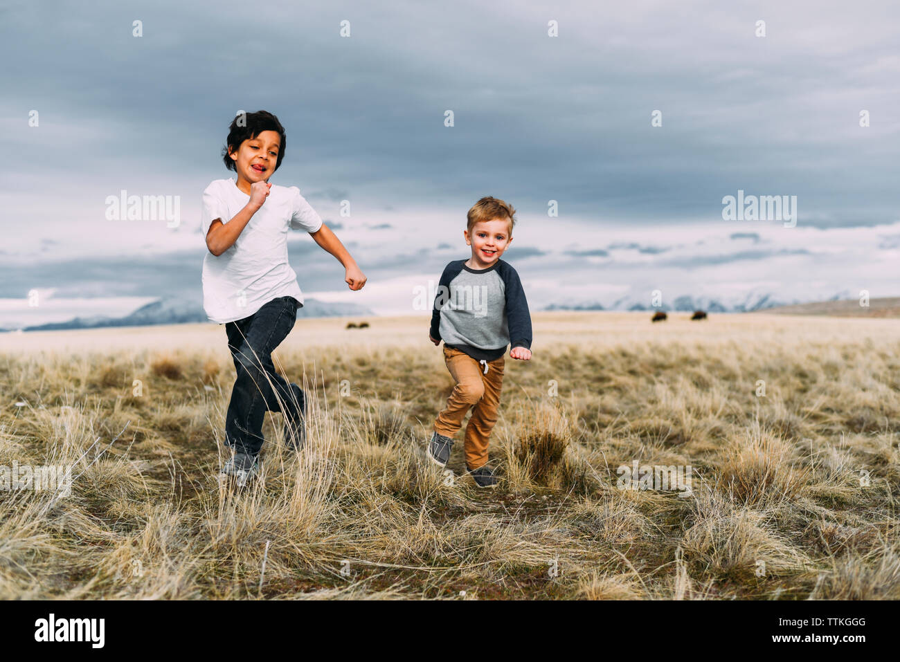 Family with two teenage brothers hi-res stock photography and images ...