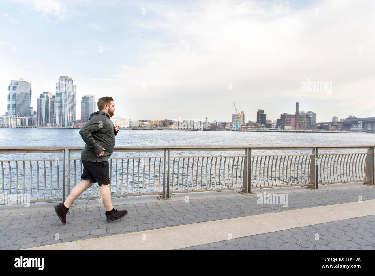 Overweight man running hi-res stock photography and images - Alamy