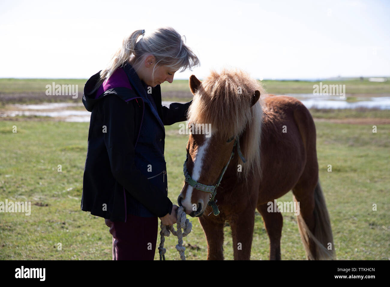 Woman tied rope hi-res stock photography and images - Alamy