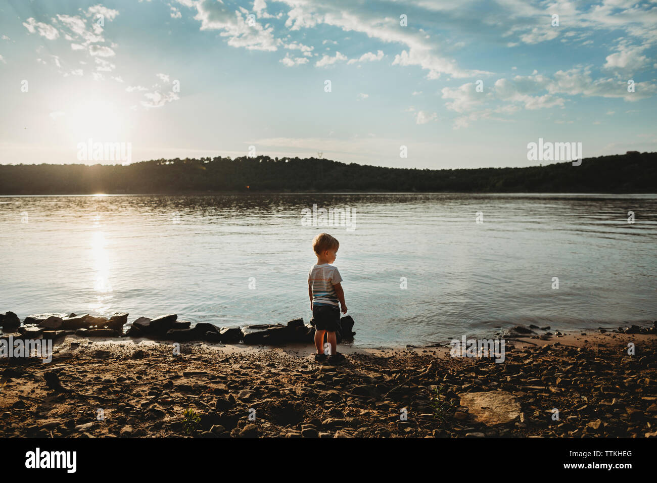 Rear view boy during hi-res stock photography and images - Alamy