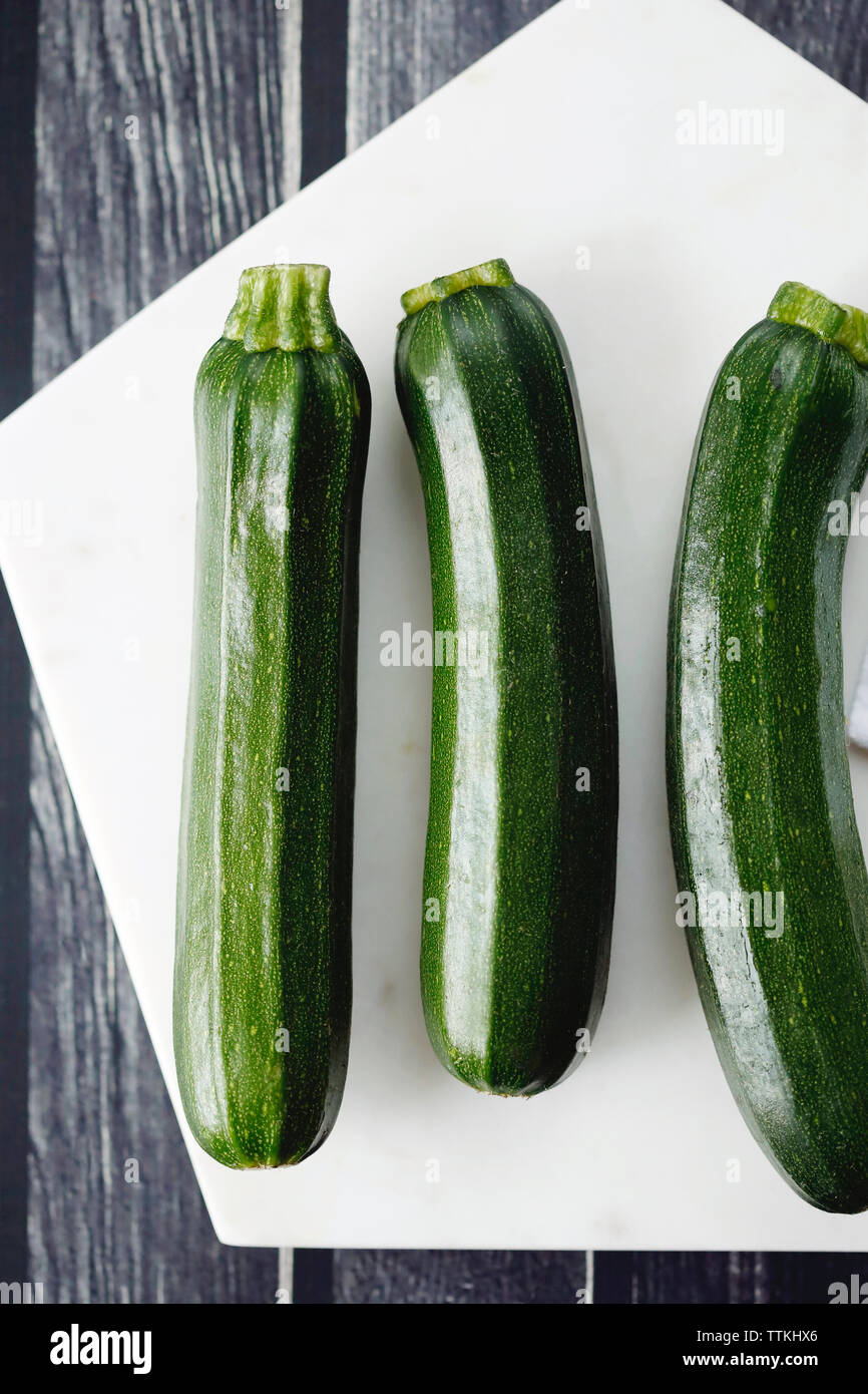 Overhead view courgettes in hi-res stock photography and images - Alamy