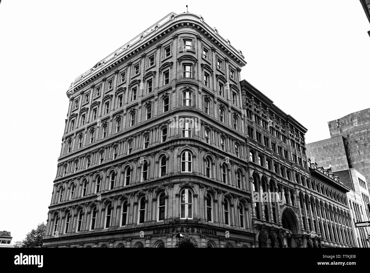 French architecture structures buildings design Black and White Stock ...