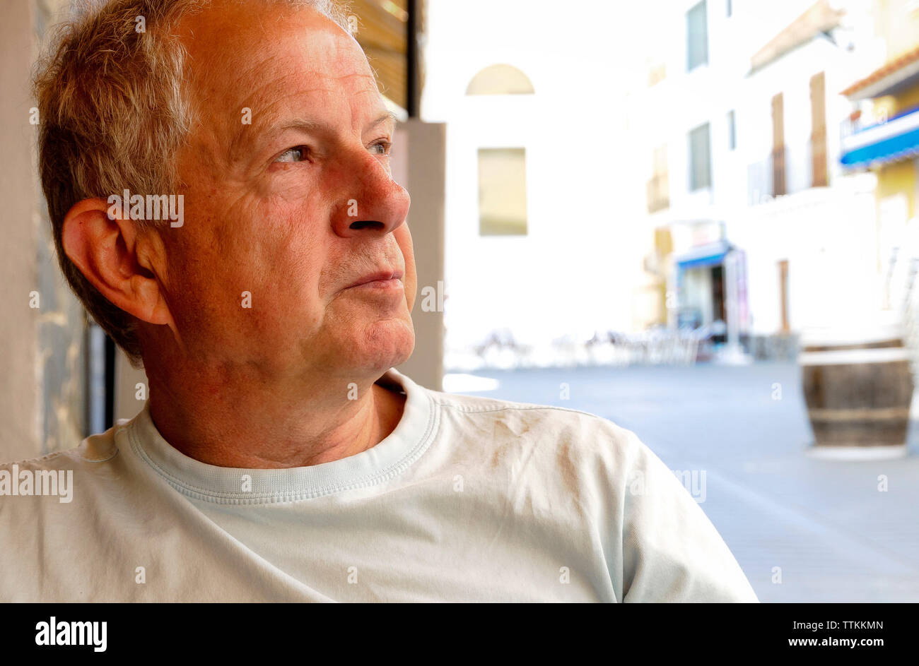 Silver male face hi-res stock photography and images - Alamy