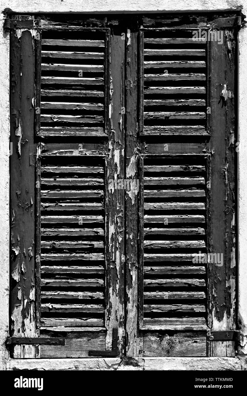 Black painted window Black and White Stock Photos & Images - Alamy