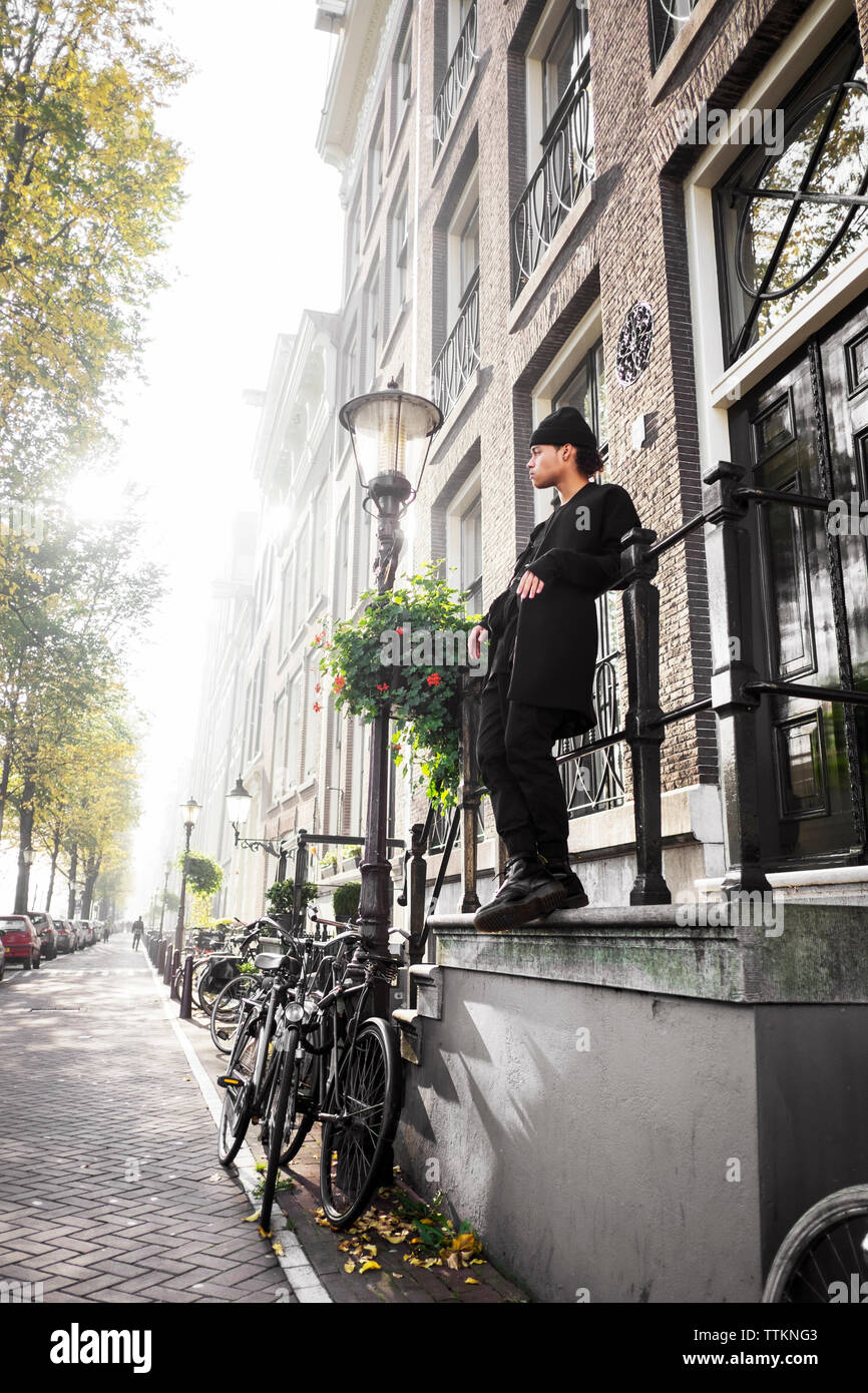 Man standing on steps hi-res stock photography and images - Alamy