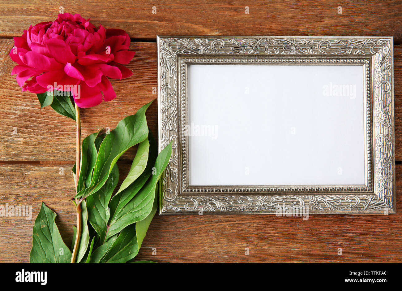 Red peony frame hi-res stock photography and images - Alamy