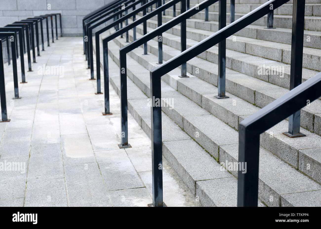 Modern staircases on street Stock Photo - Alamy