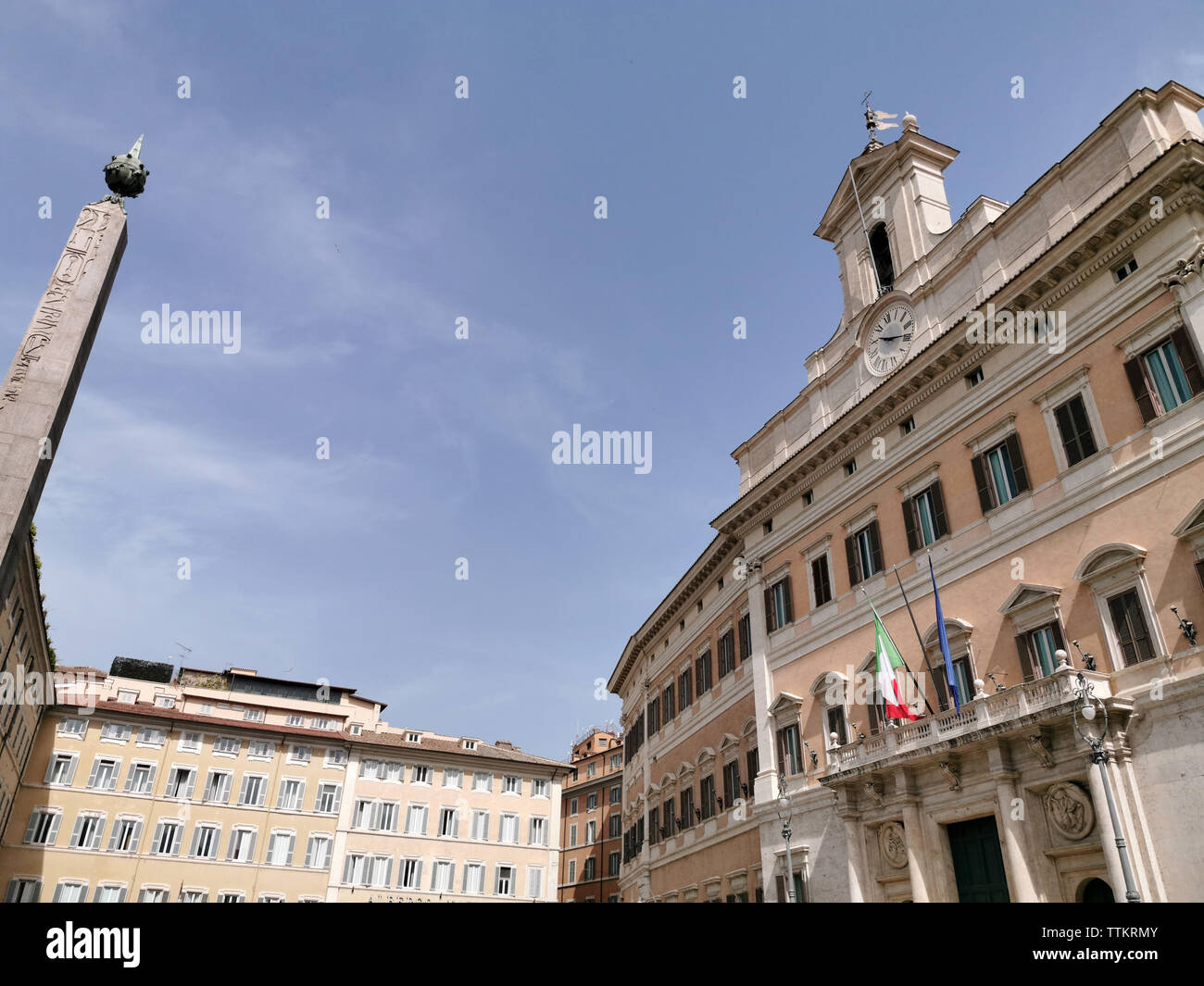 Parliament Palace in Rome Italy unusual view Stock Photo - Alamy