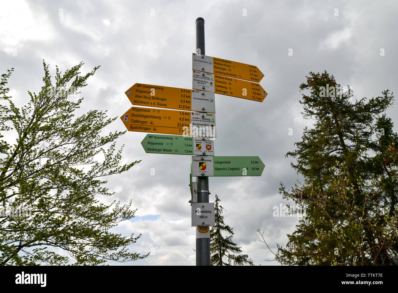 Blank destination signpost hi-res stock photography and images - Alamy