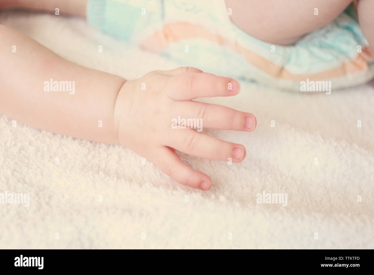 Child soft hand towel hi-res stock photography and images - Alamy