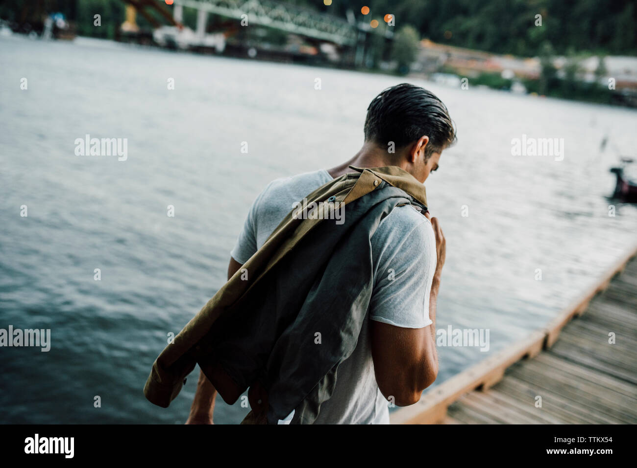 Pier river hi-res stock photography and images - Alamy