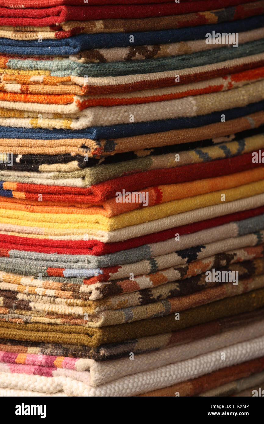Stack of rugs hi-res stock photography and images - Alamy