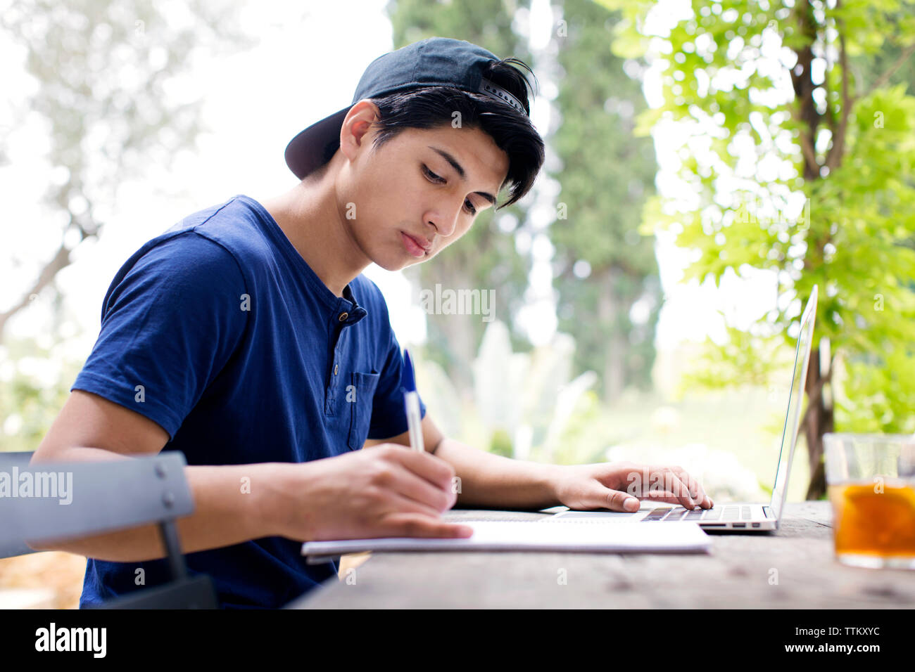 Man writing book hi-res stock photography and images - Alamy