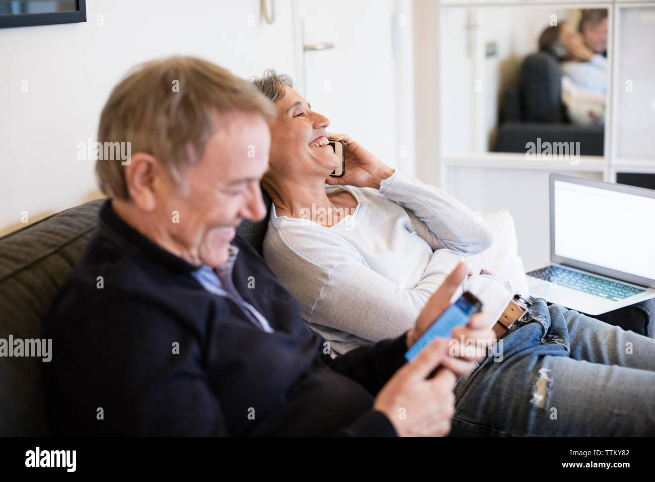 Happy living hi-res stock photography and images - Alamy
