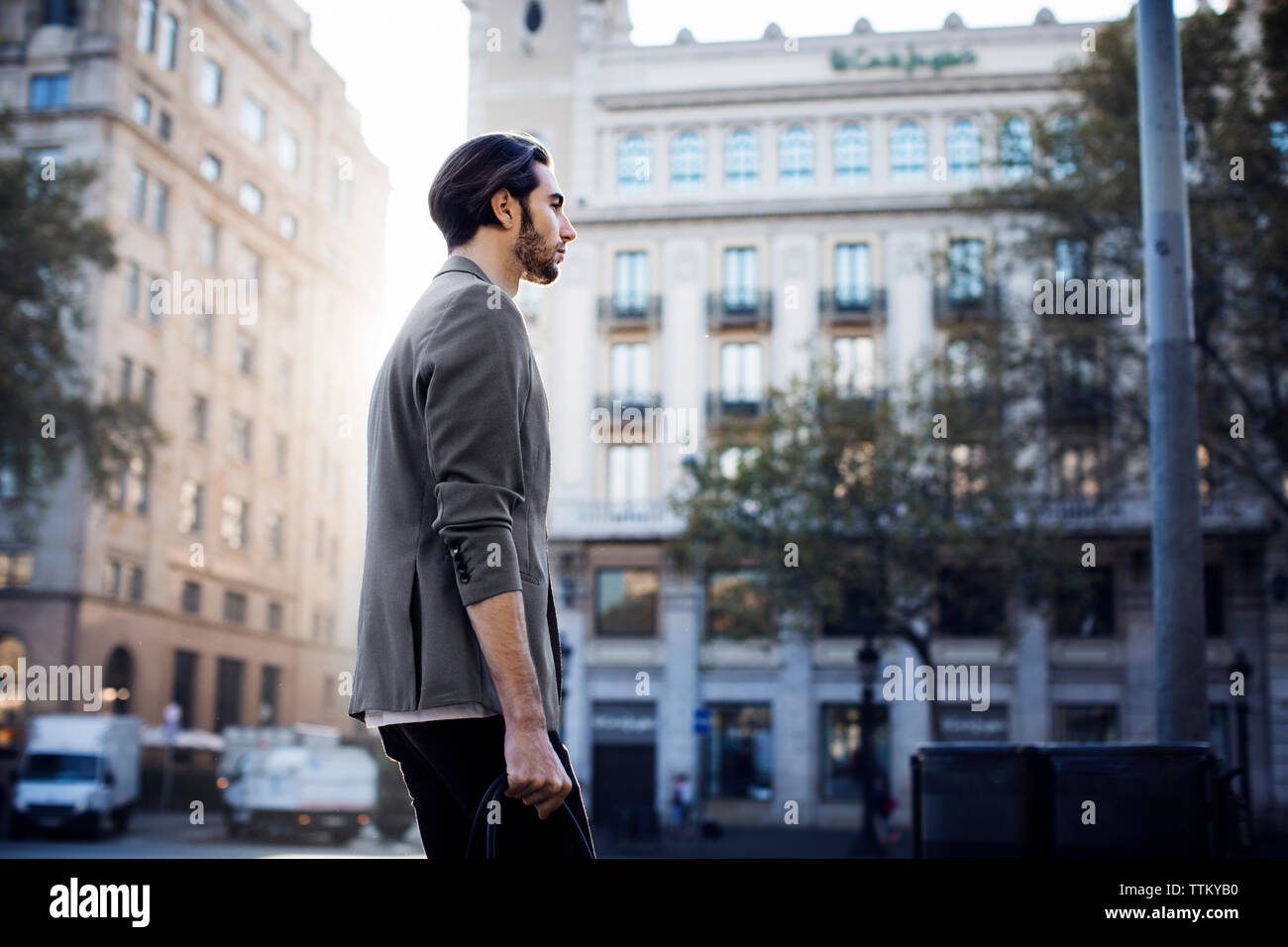 Man walking side view low angle hi-res stock photography and images - Alamy