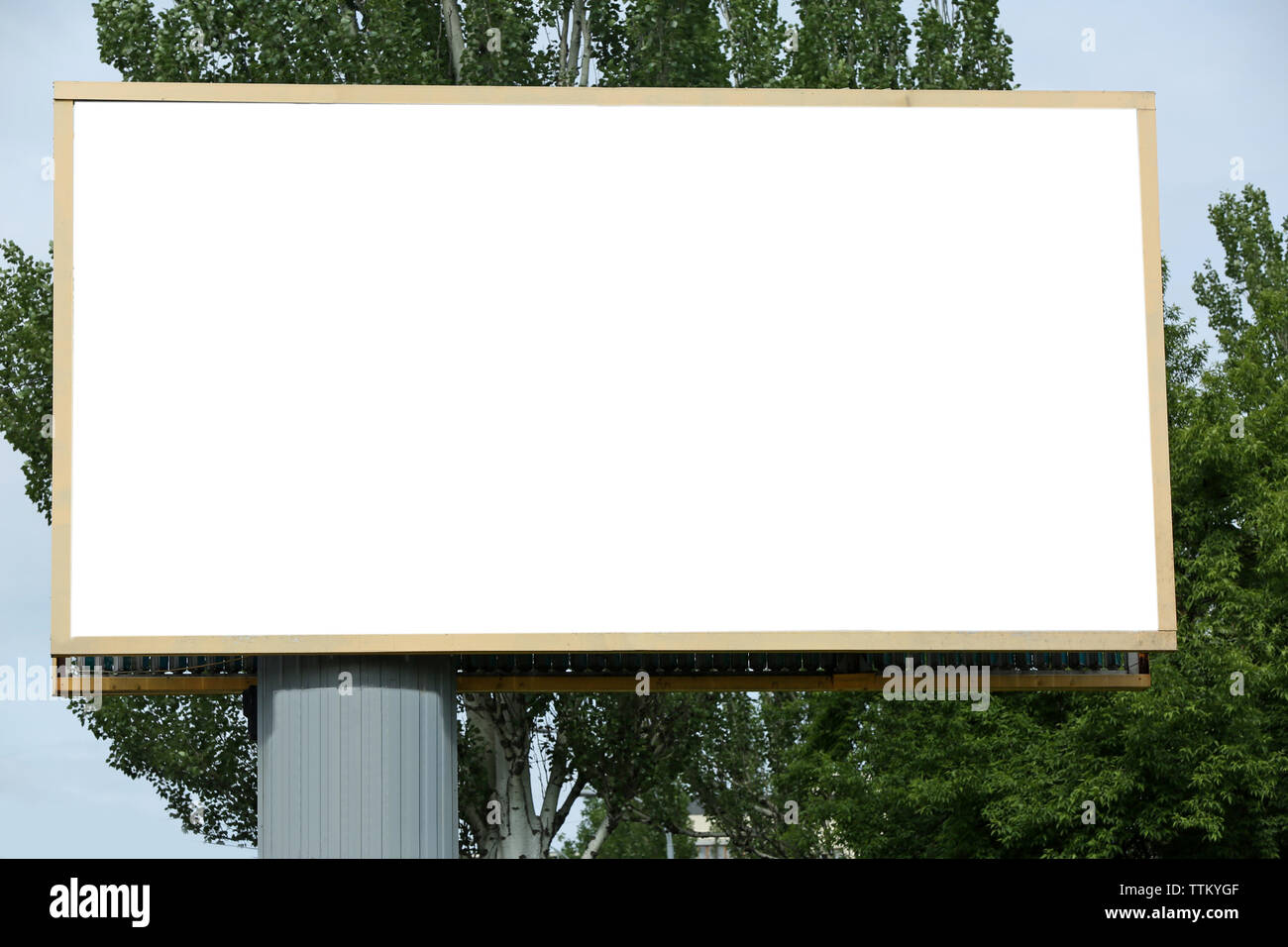 Billboard on city street Stock Photo - Alamy