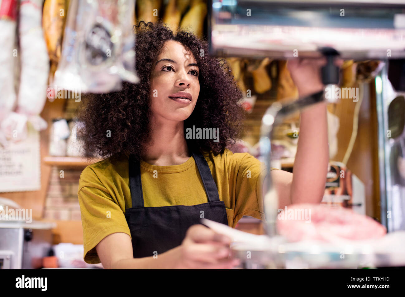 Butchers apron hi-res stock photography and images - Alamy