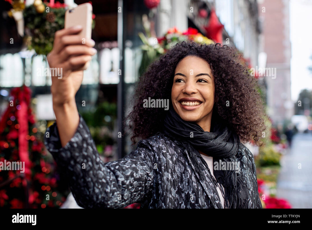 Curly hair selfie hi-res stock photography and images - Alamy