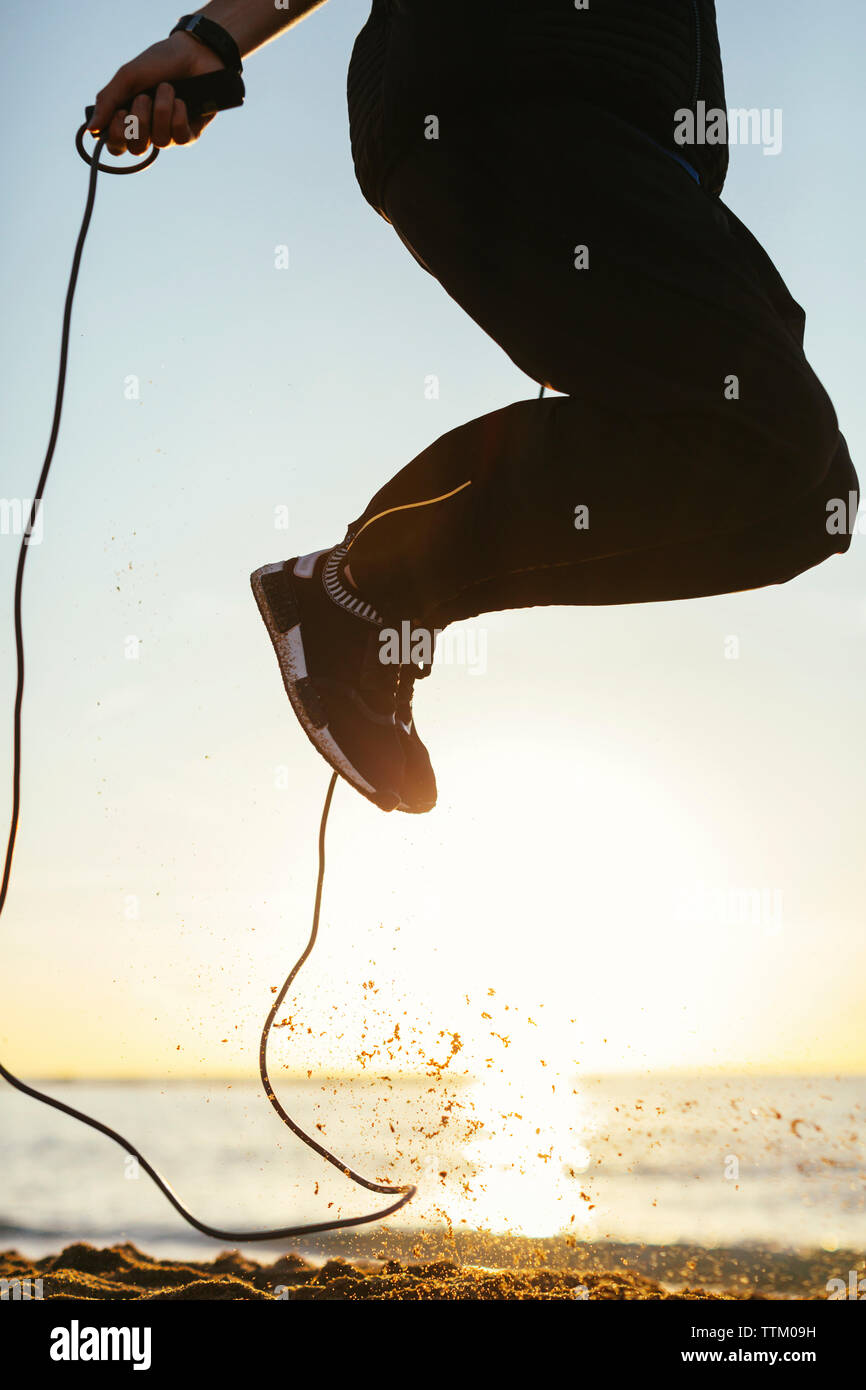 Boy skipping rope hi-res stock photography and images - Alamy