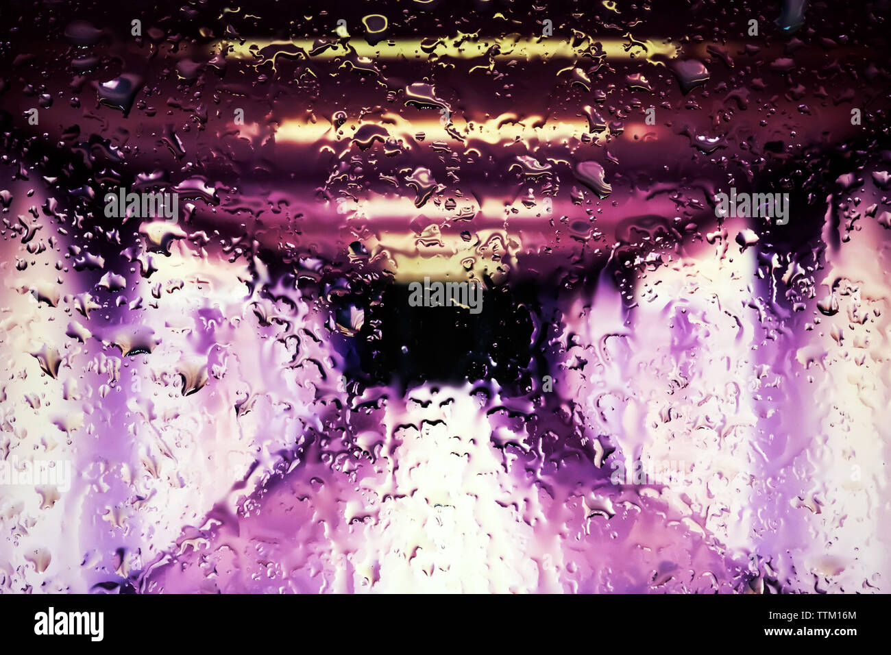 Neon lights with water drops Stock Photo - Alamy