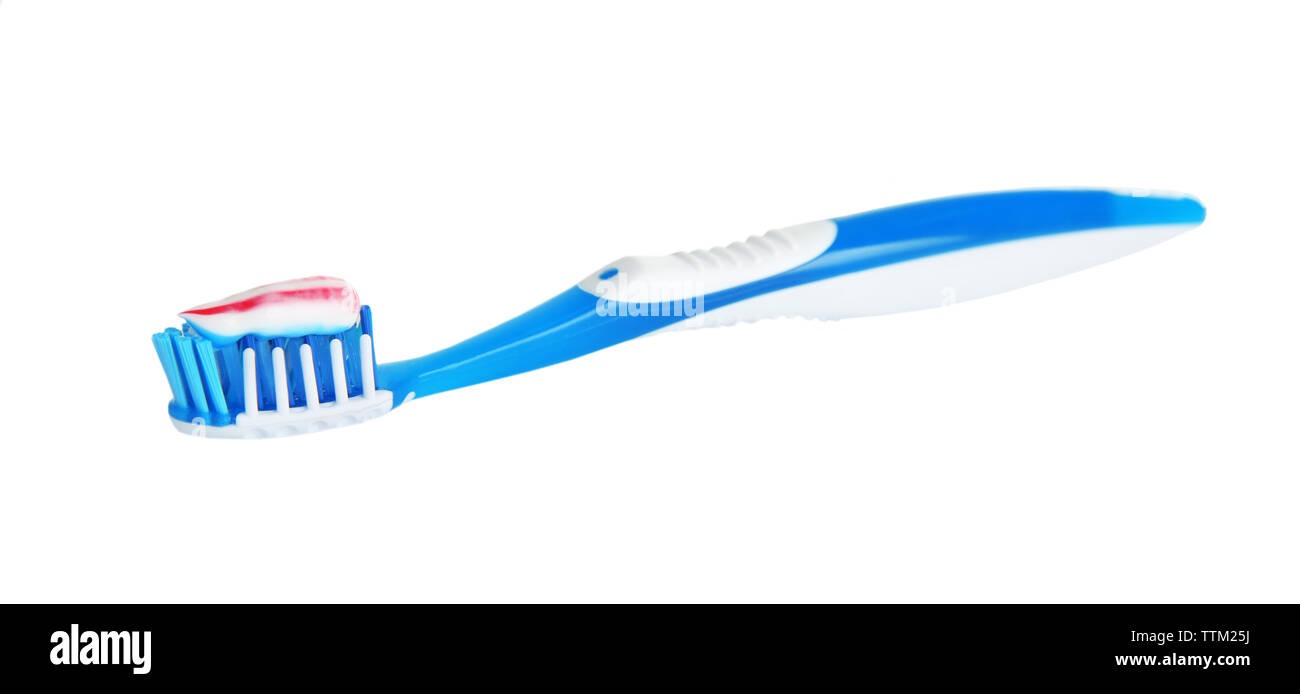 Tooth brush, isolated on white Stock Photo - Alamy