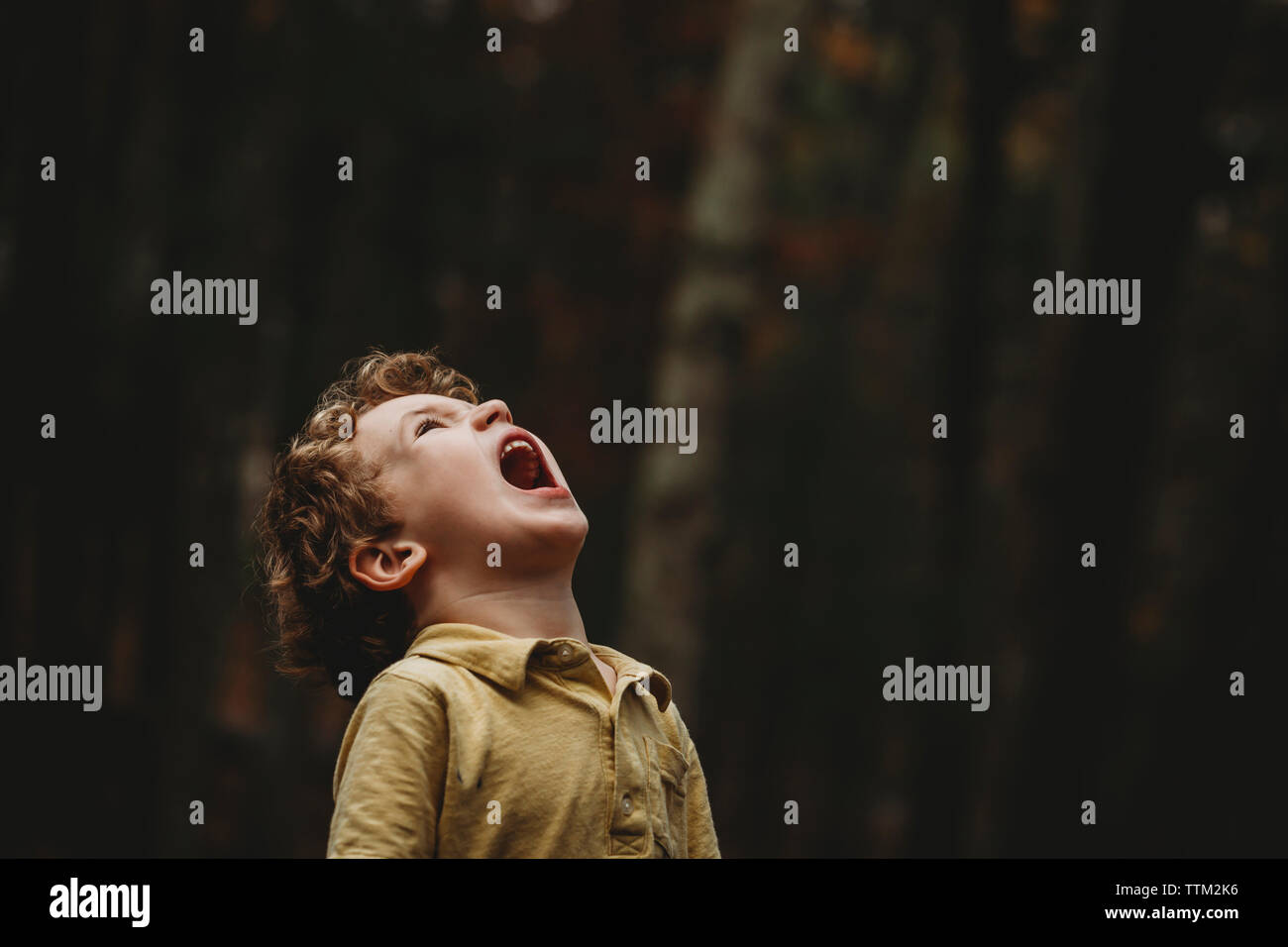 Boy shouting old hi-res stock photography and images - Alamy