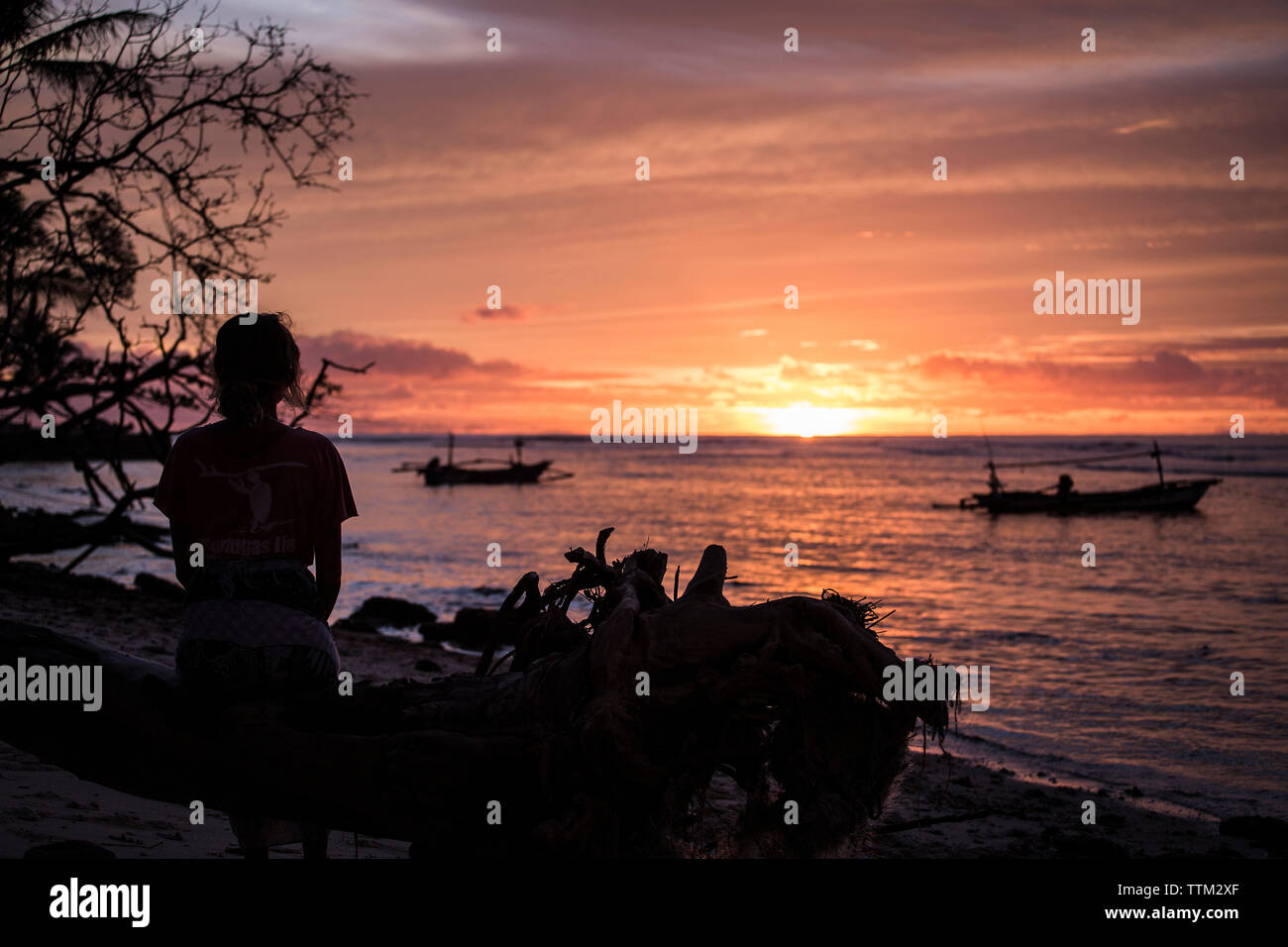 Silhouette standing observing hi-res stock photography and images - Alamy