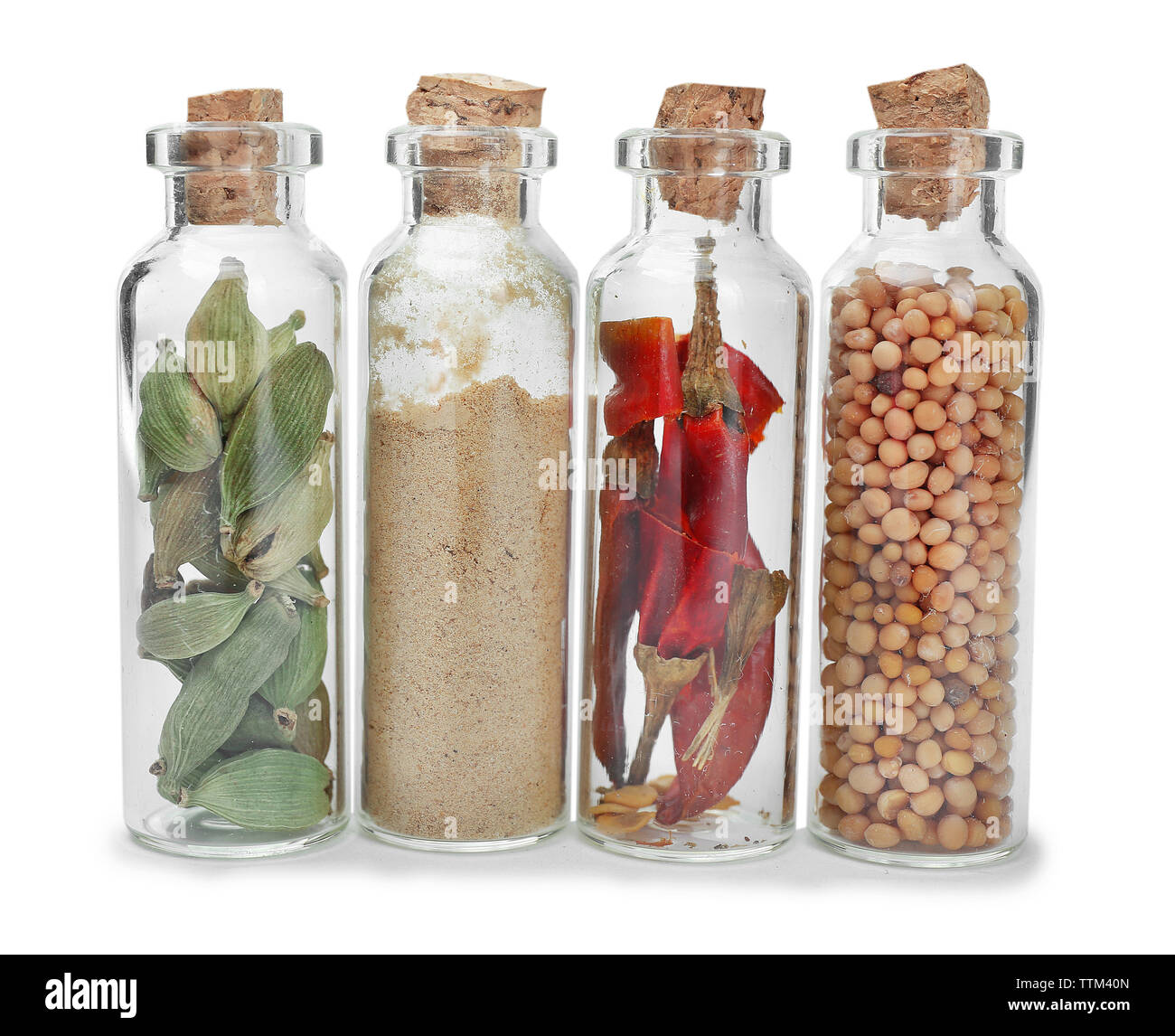 Composition glass bottles natural Cut Out Stock Images & Pictures - Alamy