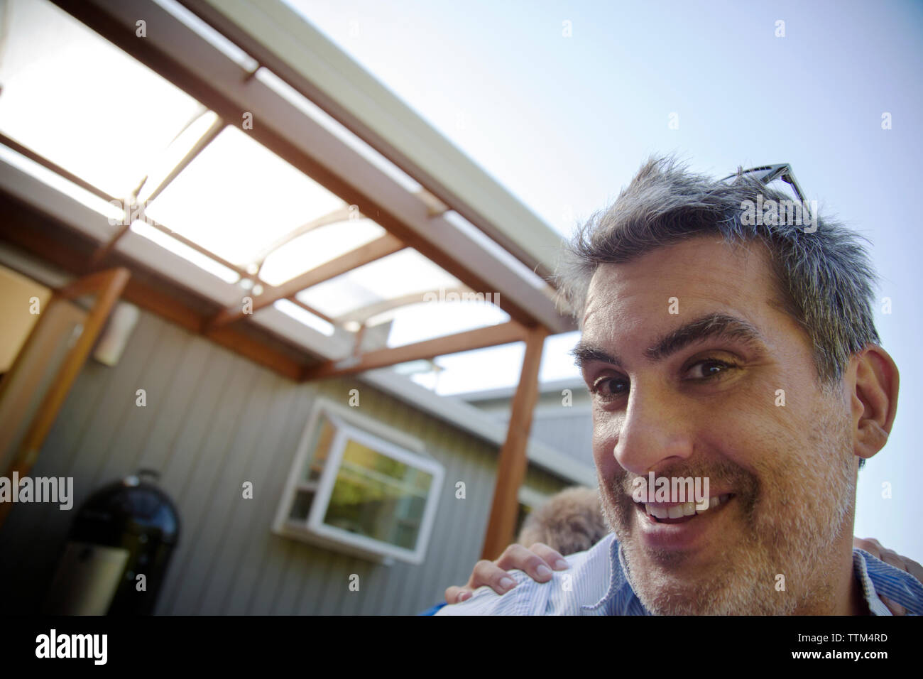 Happy headshot man smiling hi-res stock photography and images - Alamy