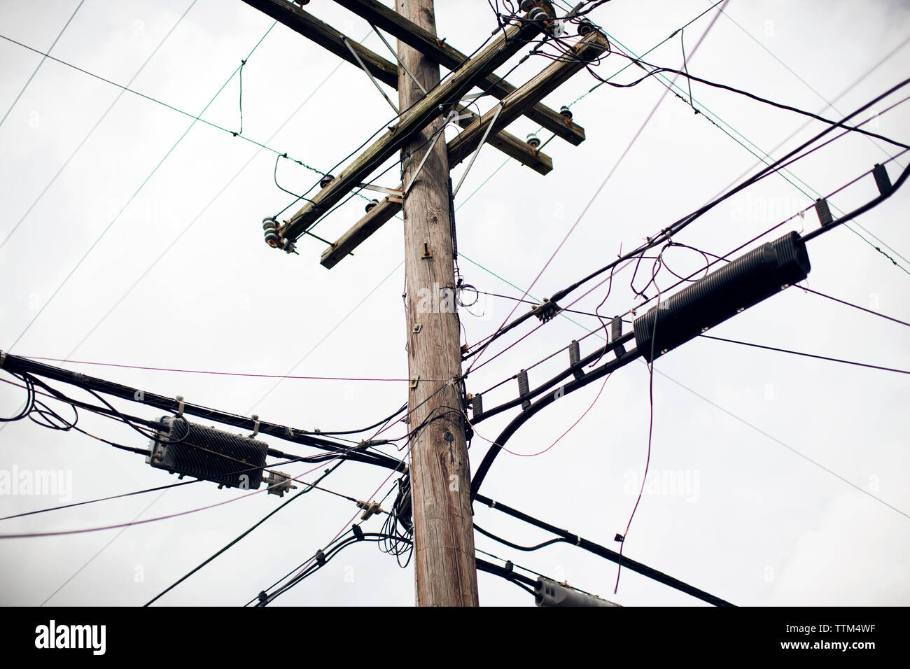 Tall electricity pole hi-res stock photography and images - Alamy