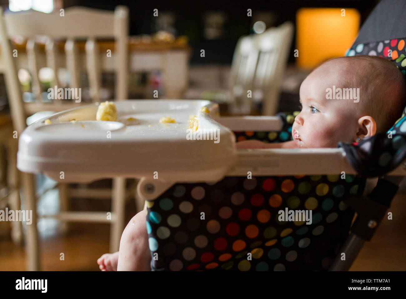 High chair baby side view hi-res stock photography and images - Alamy
